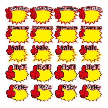 250 Pcs Commodity Price Tag Sale Signs for Retail Store Tags Yard ...