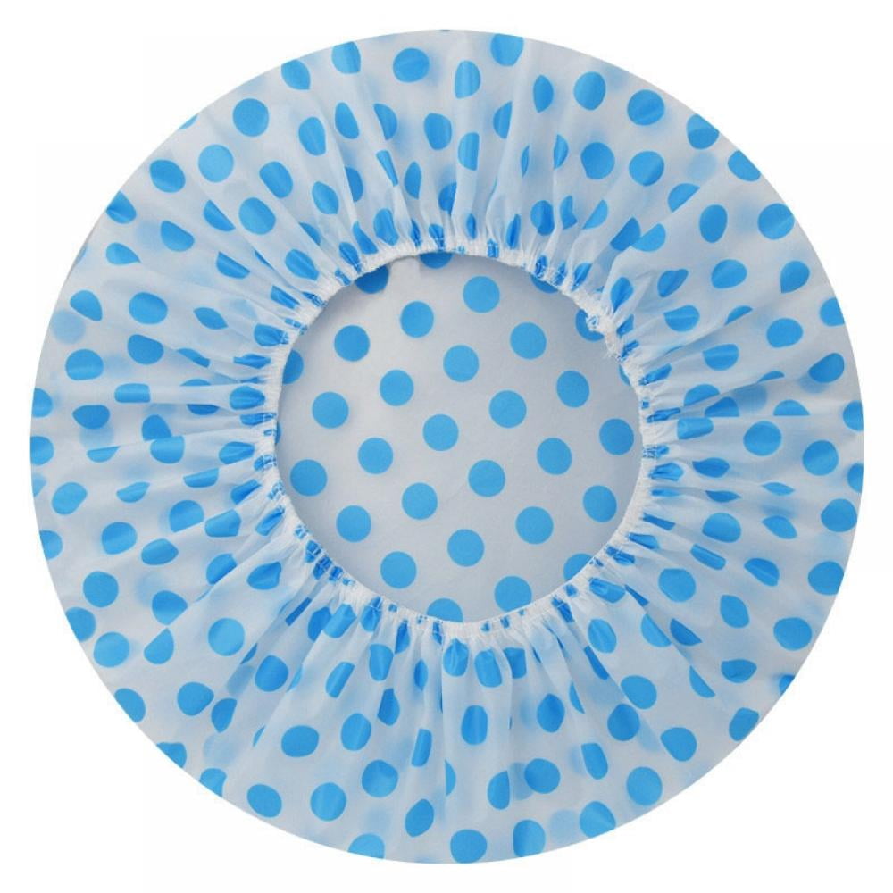 Keluoda Shower Cap,Waterproof Bath Cap Plastic Reusable Shower Caps ...