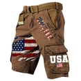 250th Anniversary USA Cargo Shorts Distressed 1776-2026 Design ...