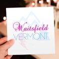 3drose, Waitsfield, Vermont Decorative Text of Blue and Red Color, 12 ...