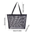 Cadancy Mesh Beach Bag Tote Portable Shopping Travel Storage Shoulder ...