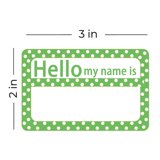 Name Badge Labels 2X3inch Hello My Name is Stickers Self Adhesive Name ...