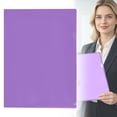 Apeya 10 Pack Heavy Duty Purple Plastic Folders, A4 L Shaped Document ...