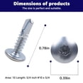 #10 x 3/4" Trailer Exterior Self Tapping Screws - Zinc Coated Truss ...