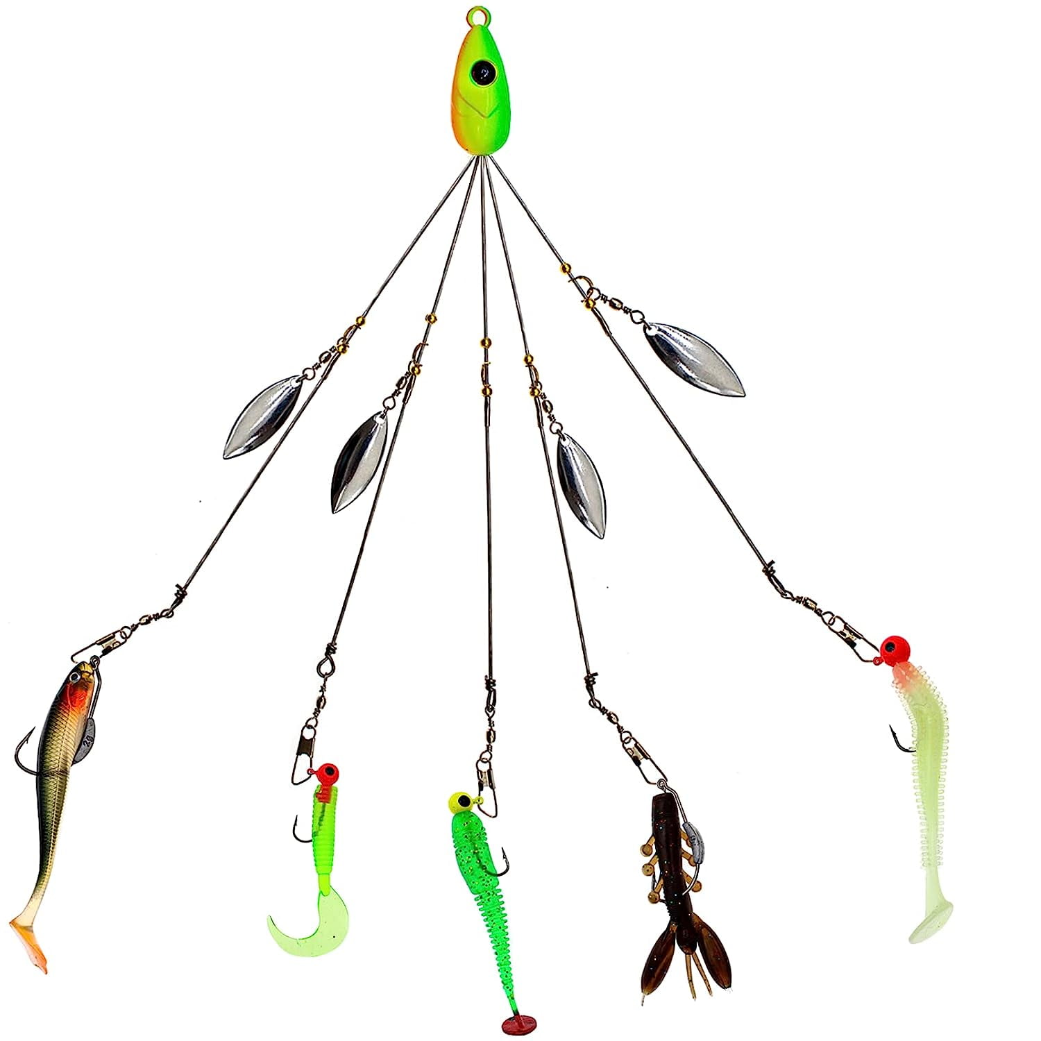 Holzlrgus 5 Arms Alabama Umbrella Rigs Fishing Rigs Lure Fishing Bass ...