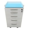 Techtongda Rolling 5-Drawer Dental Storage Cart, Mobile Stainless Steel ...