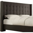 Weston Home Curtis I Tufted Linen Headboard, King, Dark Grey - Walmart.com