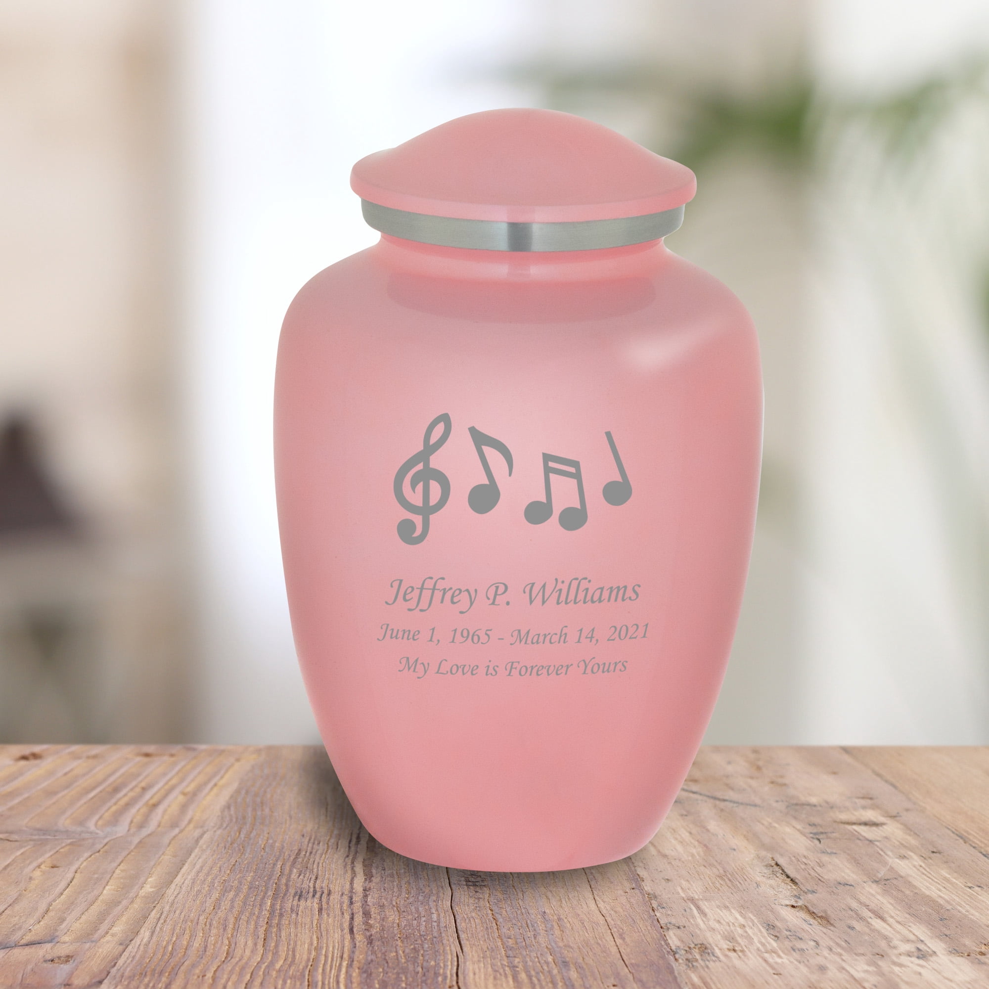 Music Notes Cremation Urn - 6 Colors - 2 Sizes - Walmart.com