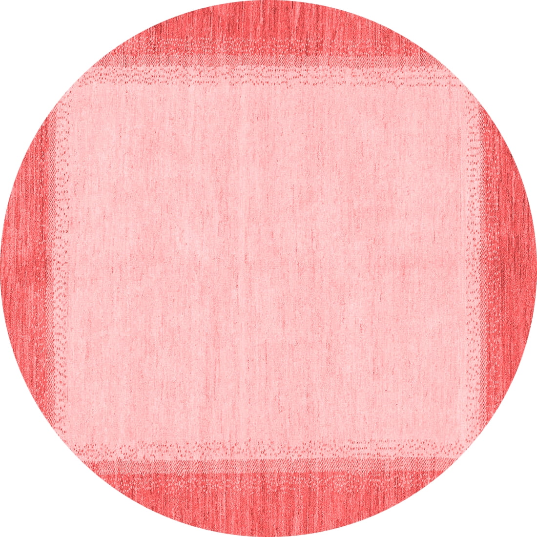 Ahgly Company Indoor Round Solid Red Modern Area Rugs, 6' Round ...