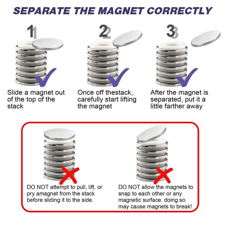 Super Strong Magnets With Adhesive