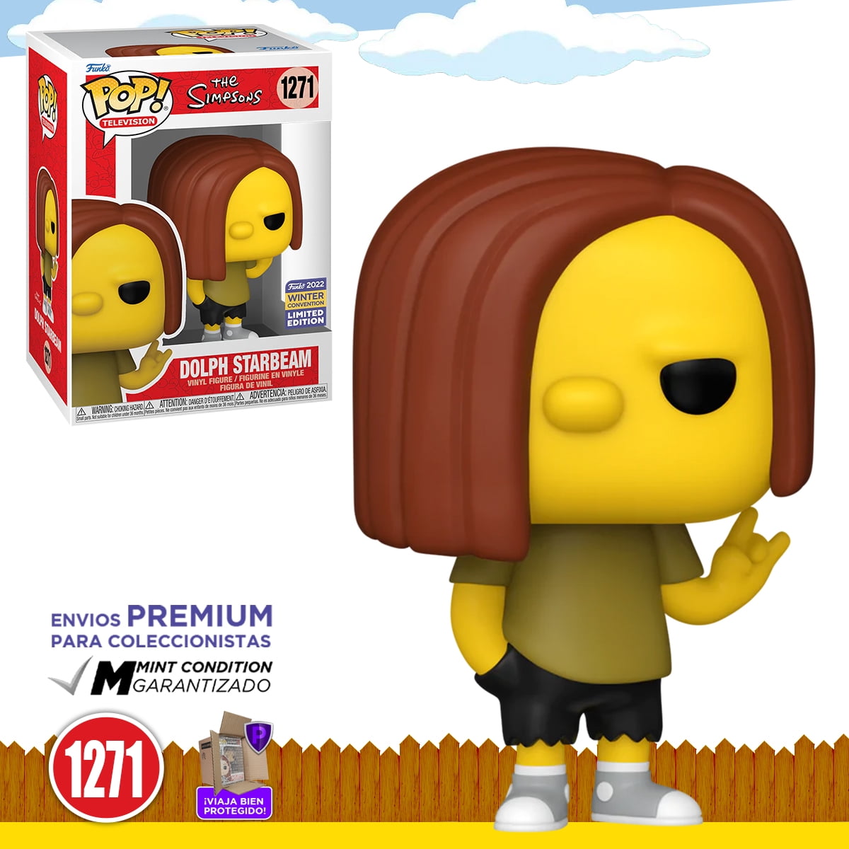 Funko Pop Dolph Starbeam #1271 Los Simpson Exclusivo 2022 Funko Winter ...