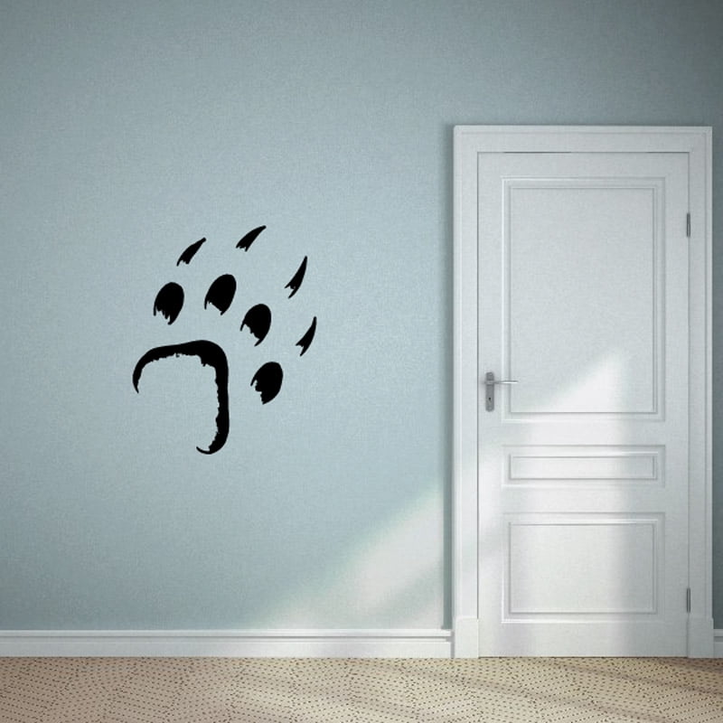 Bear Imprint Paw Decal - 36 Inches - Walmart.com - Walmart.com