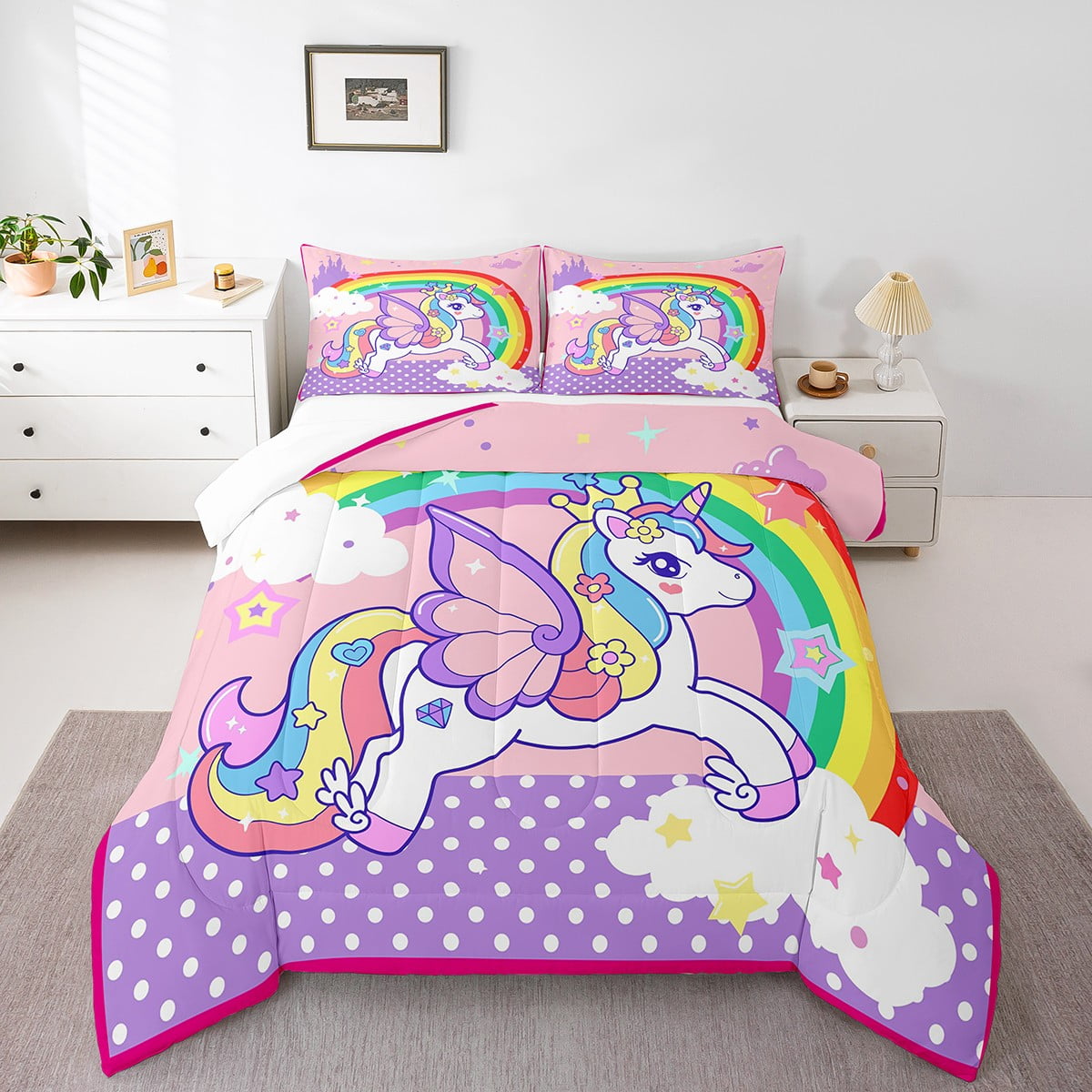 Click here for Yst Unicorn Bedding Set Twin Size Cute Unicorn But... prices
