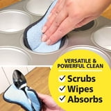 Tuff-Scrub Original Small Microfiber Scrub-N-Wipe Cleaning Sponge Pads ...