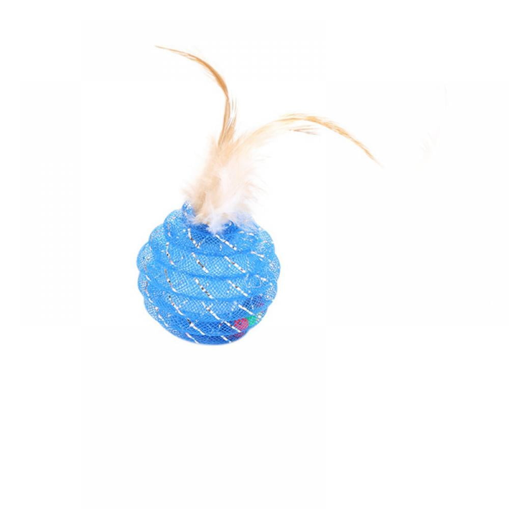 Multipet Feather Tail Lattice Ball Cat Toy - Walmart.com
