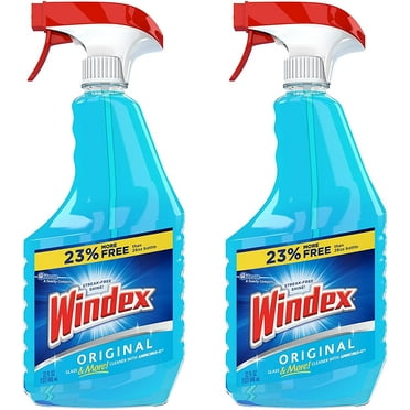 Windex Original Blue Glass and Window Cleaner Bundle - Includes a 23 fl ...