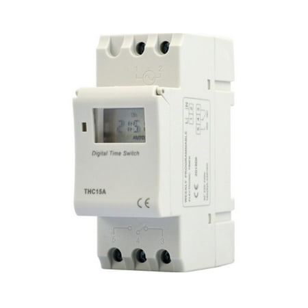 Timer Relay Home Office Hotel Digital Display Button Operation Rail ...
