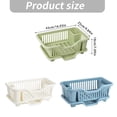 Strong Plastic Plate Dryer Rack with Divided Sections & Easy Clean ...