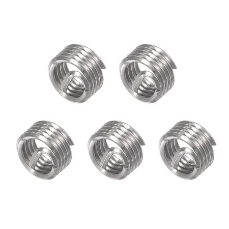 Uxcell 1/4-28 UNF 1.0D 304 Stainless Steel Wire Thread Inserts Screw ...