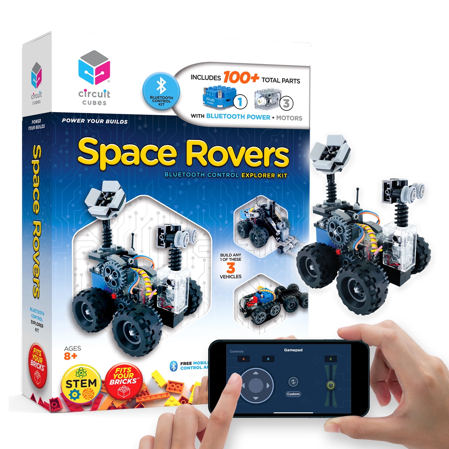 Circuit Cubes Space Rovers Kit Remote Control Robotics Kit STEM ...
