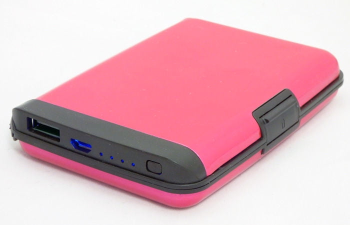 2 - Charging Wallet Battery Power Bank - Aluminum RFID Blocking Phone ...