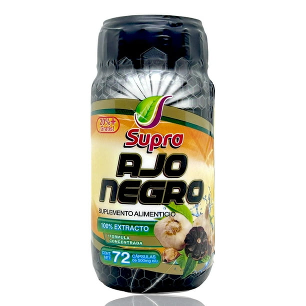 Ajo Negro 72 cápsulas 500 mg Supra. | Bodega Aurrera en línea
