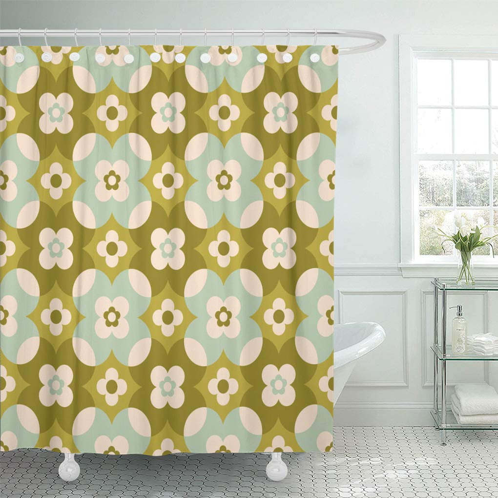 CYNLON Seventies Geometric Retro Pattern Flower 1960S 1970S 60S 70S ...