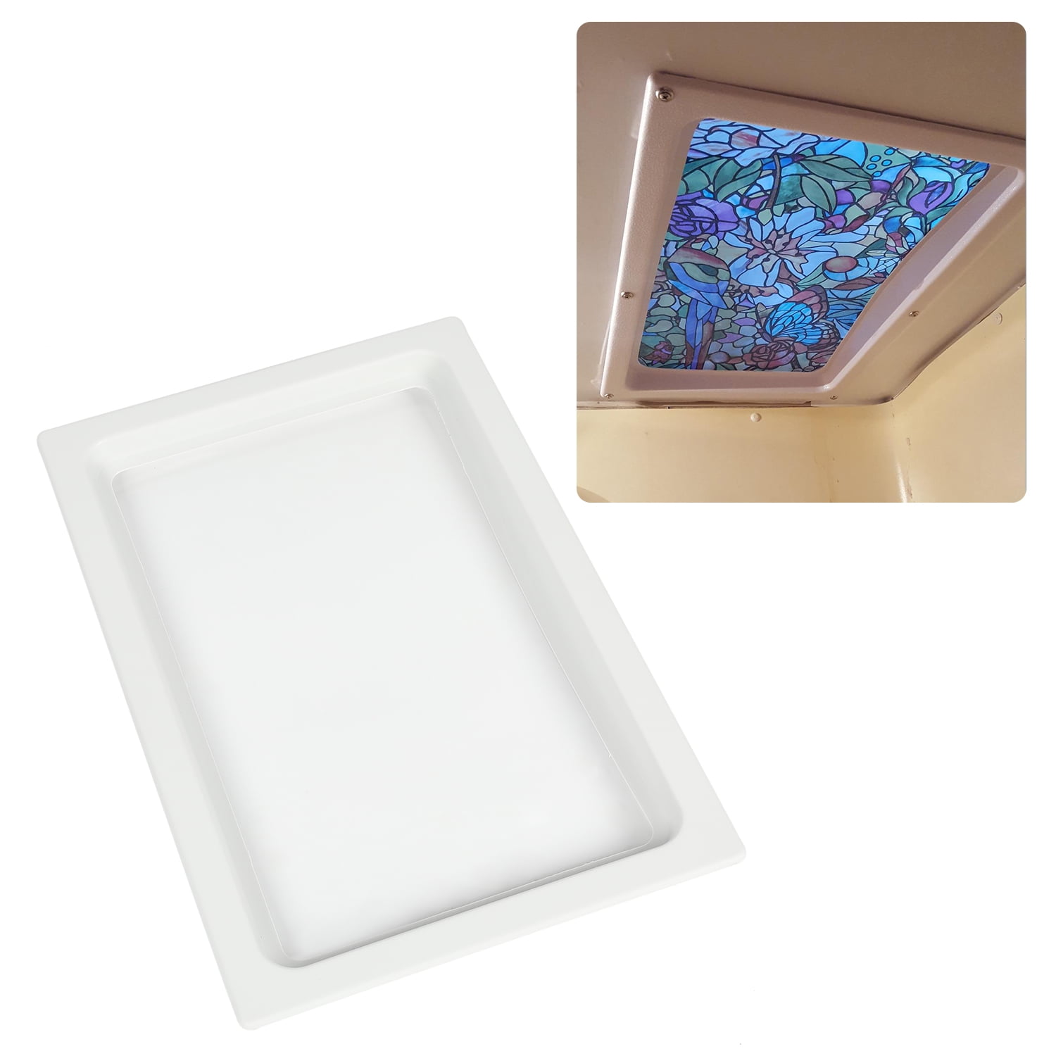 Kojem 24 inch Skylight Inner White Dome W/ Clear Window Garnish Sunroof ...