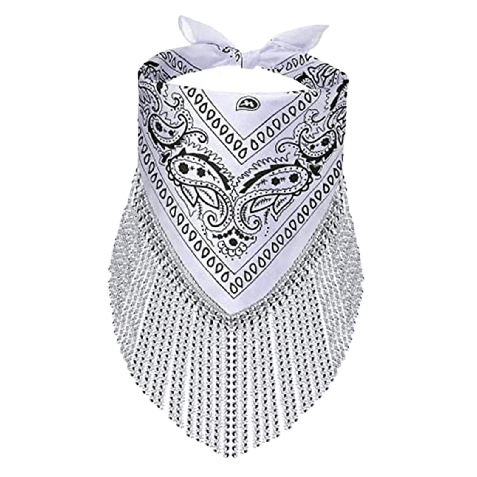 Bufanda cuadrada con borlas, bufanda para mujer, envoltura para la ...