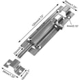 2Pcs Barrel Bolt Latch 5 Inch Slide Latch Lock, Heavy Duty Solid ...