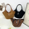 Classical Faux Suedes Bucket Shoulder Bag for Women Winter Fall Large ...
