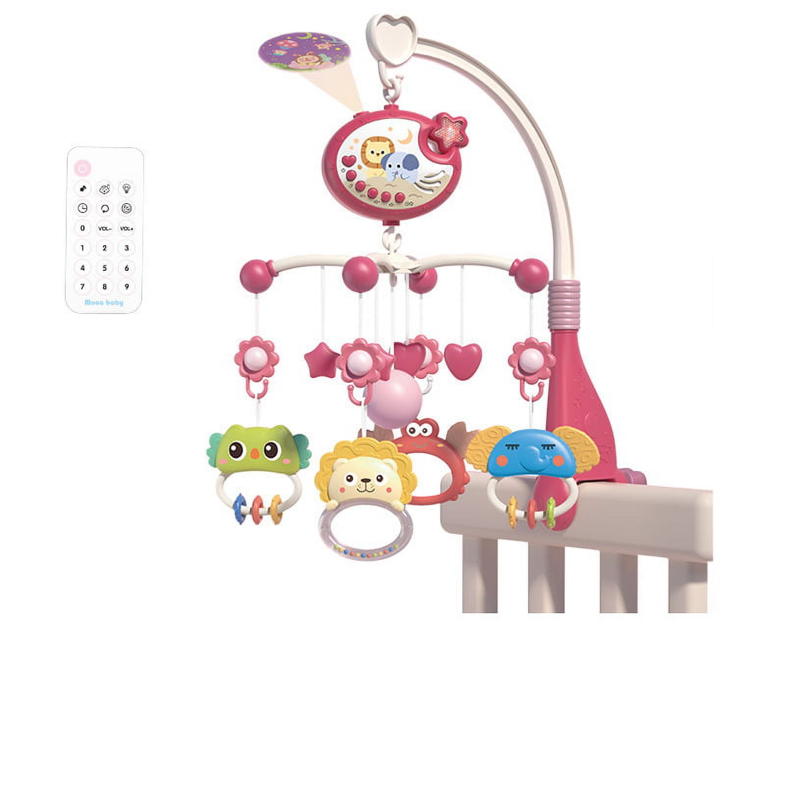 Musical Baby Crib Mobile Toys with Projection Function Lights, Hanging ...