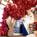 PartyWoo Ruby Red Balloons, 100 pcs Various Sizes for Garland, Arch ...