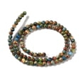 2strands Dyed Natural Imperial Jasper Beads Strands Round Colorful 4mm ...
