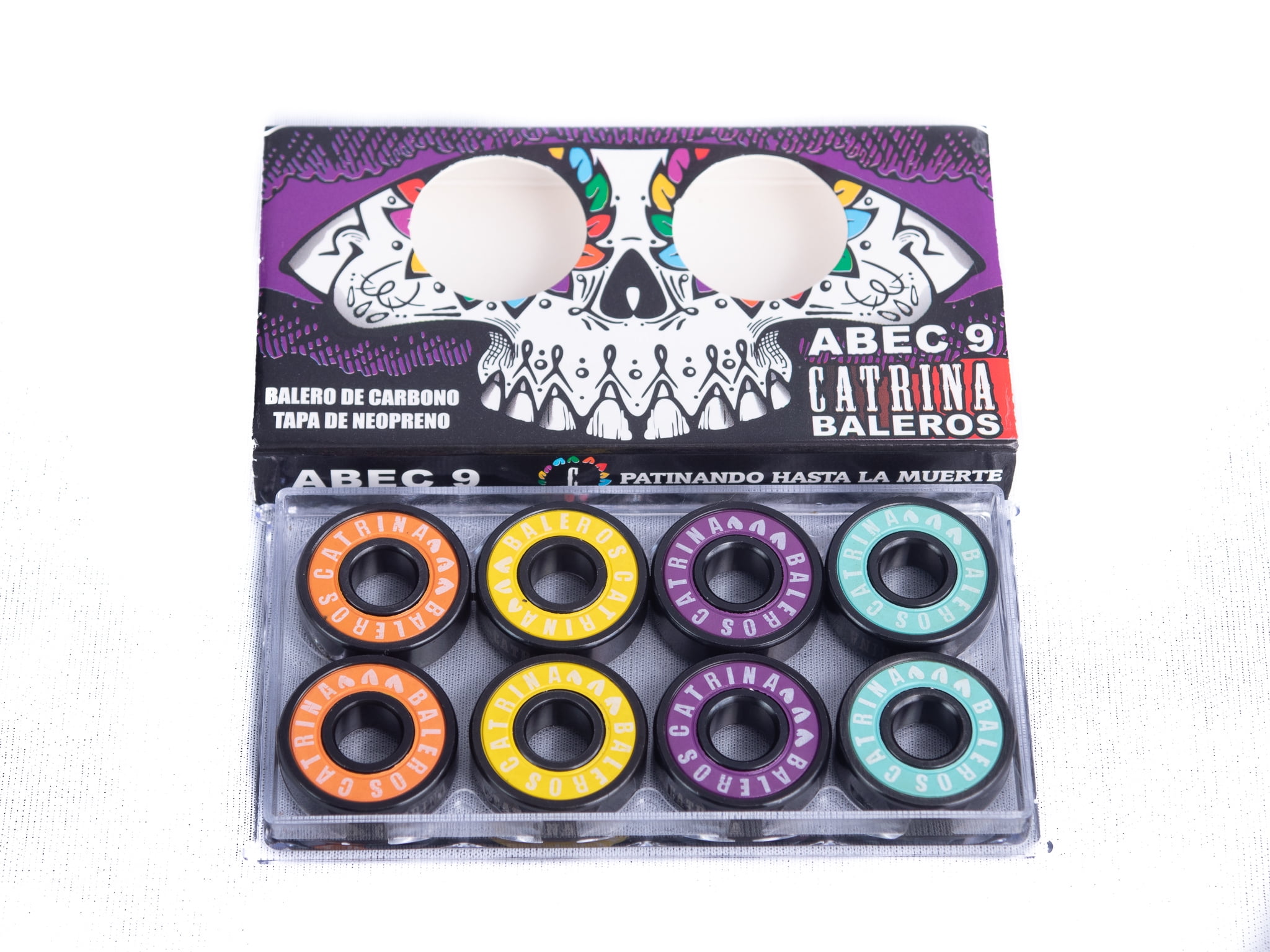 Set de 8 baleros de Teflón colores Catrina Skate Co. abec 9 | Bodega ...