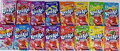 Kool-Aid Drink Mix, 16 Flavors Variety Pack, 96 Packets - Walmart.com