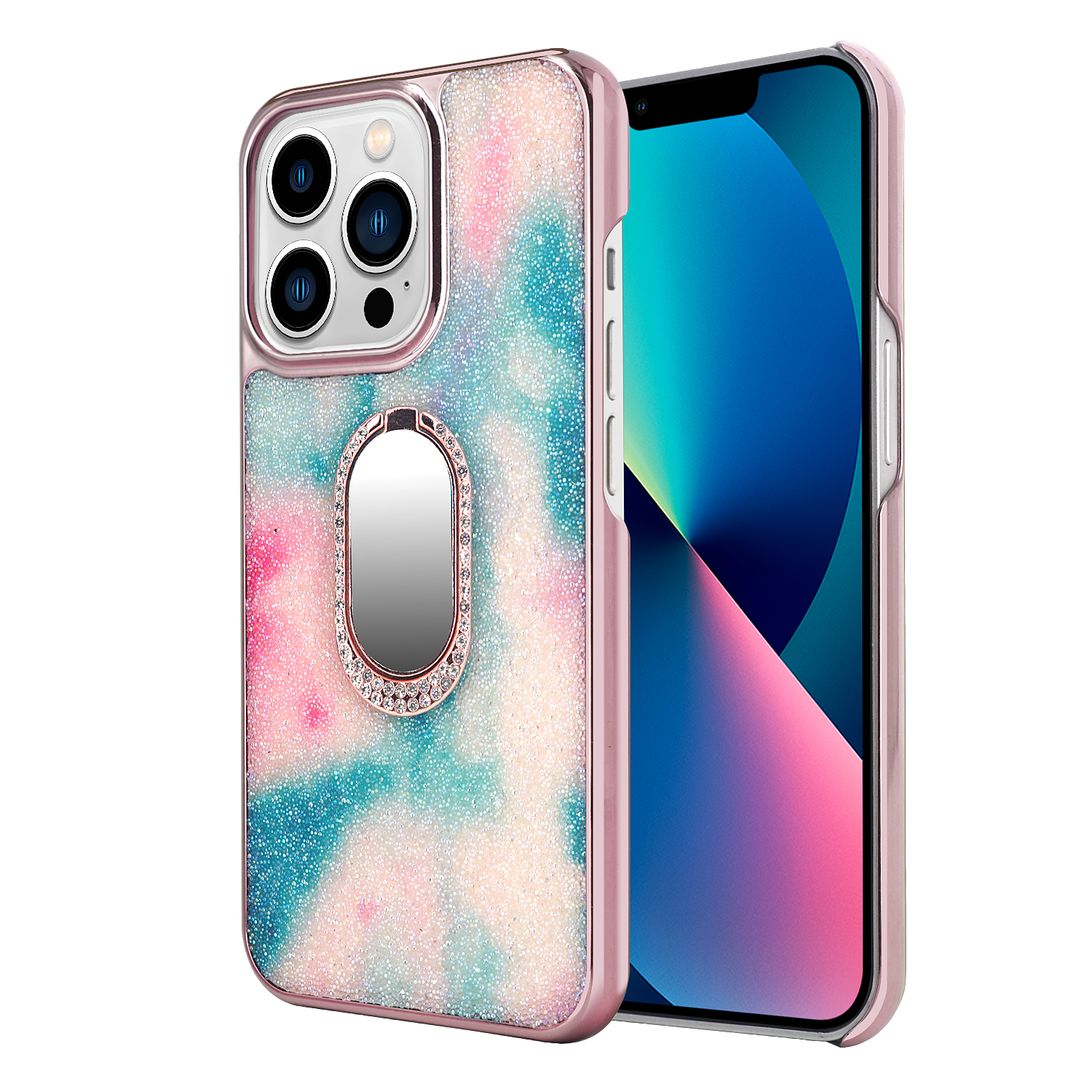 TECH CIRCLE Case Designed for iPhone 11 Pro,with Ring Kickstand Bling ...