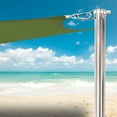 Universal 12FT Canopy Pole - Heavy-Duty Stainless Steel with Ground ...