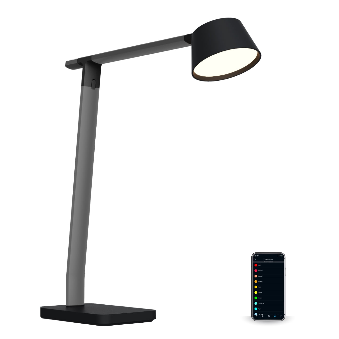 BLACK+DECKER Verve Designer Smart Desk Lamp, Works with Alexa, Auto ...