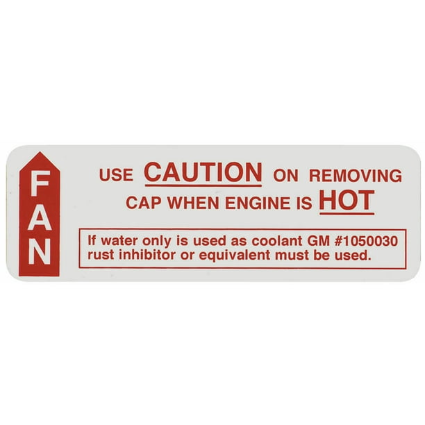 RestoParts Caution Fan Decal Sticker 1967 Pontiac GTO Lemans and ...