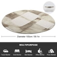 59.1in Round Blanket Light Weight Anti-Wrinkle Anti-Allergy Non ...