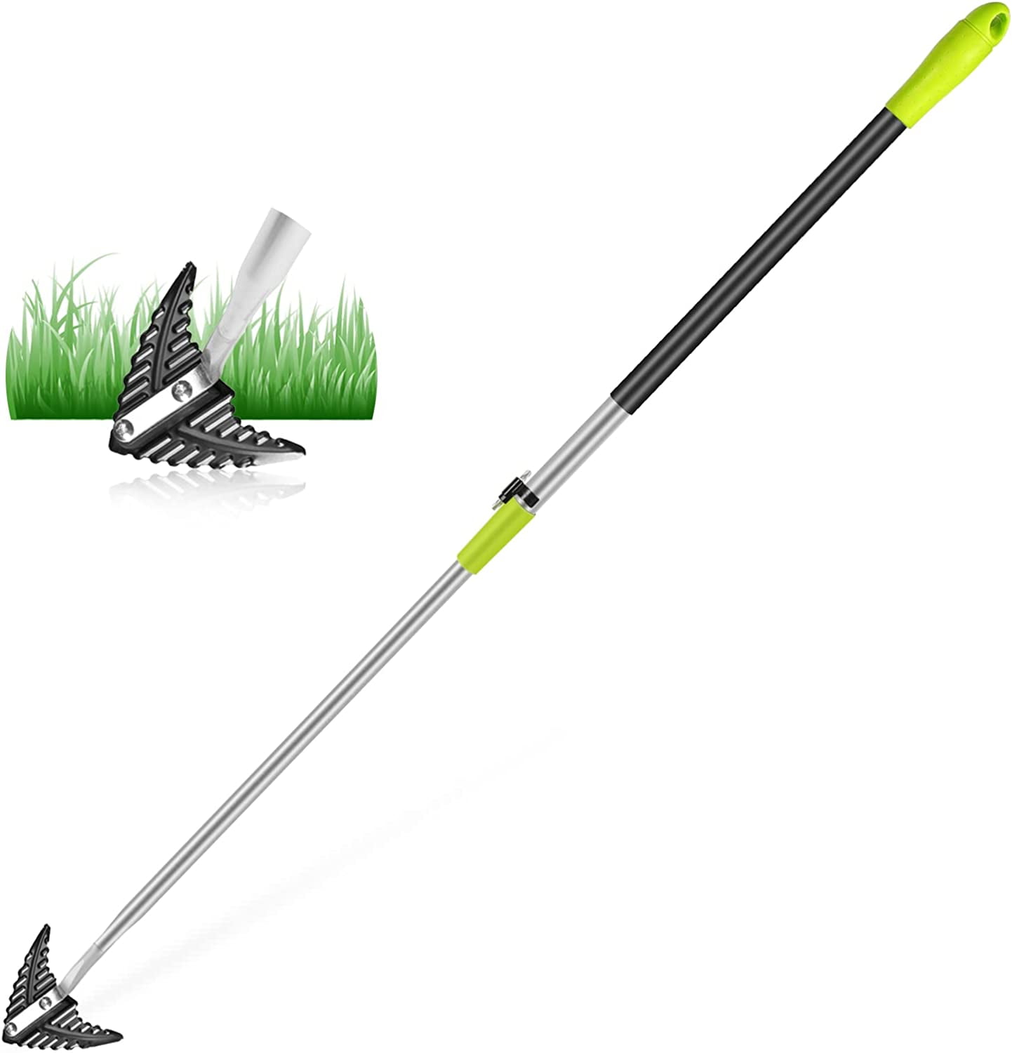 ORIENTOOLS Winged Weeder with Telescoping Handle, Garden Warren Hoe ...