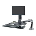 Ergotron WorkFit-A Sit-Stand Workstation w/Worksurface+, LCD LD Monitor ...