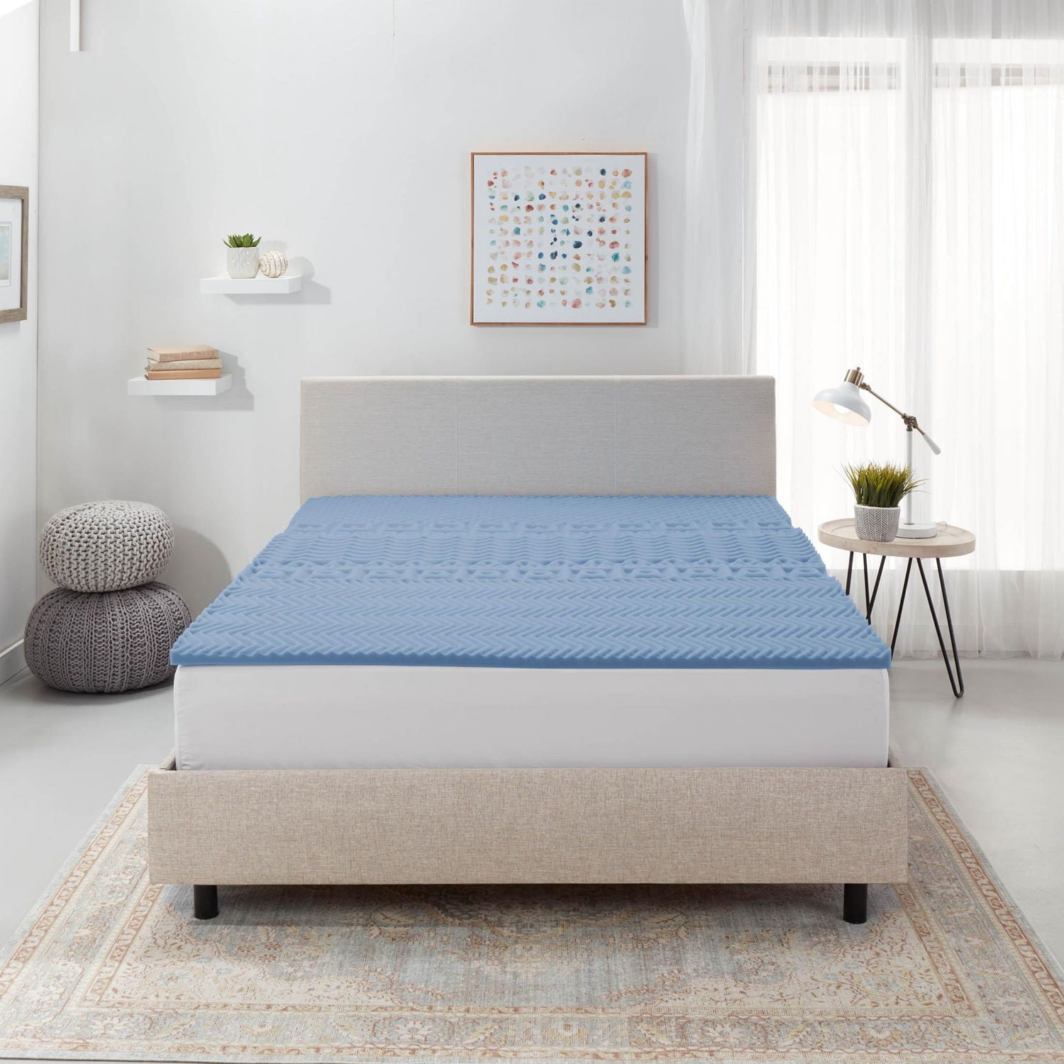 Dream Serenity® 1.5-Inch Memory Foam Mattress Topper, 5-Zone, Twin ...