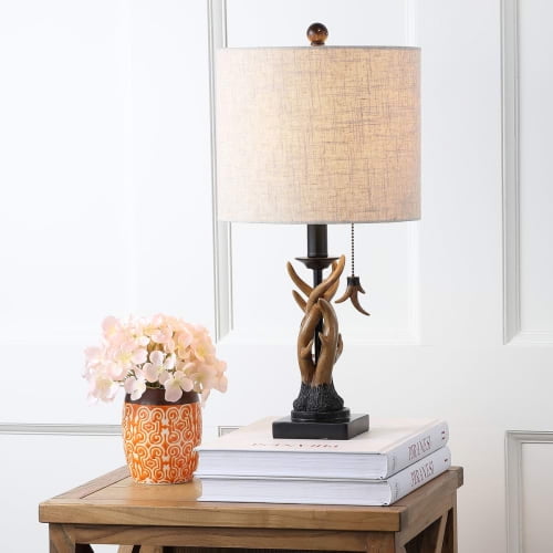 Gaston 20.5" Resin Mini LED Table Lamp, Brown - Walmart.com
