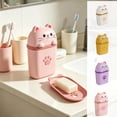 Cute Cat Shaped Portable Soap Box Sealed Moisture Proof Soap Storage ...