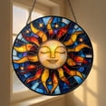 Colorful Sun Stained Glass Suncatcher – Summer Sun Window Hanging ...