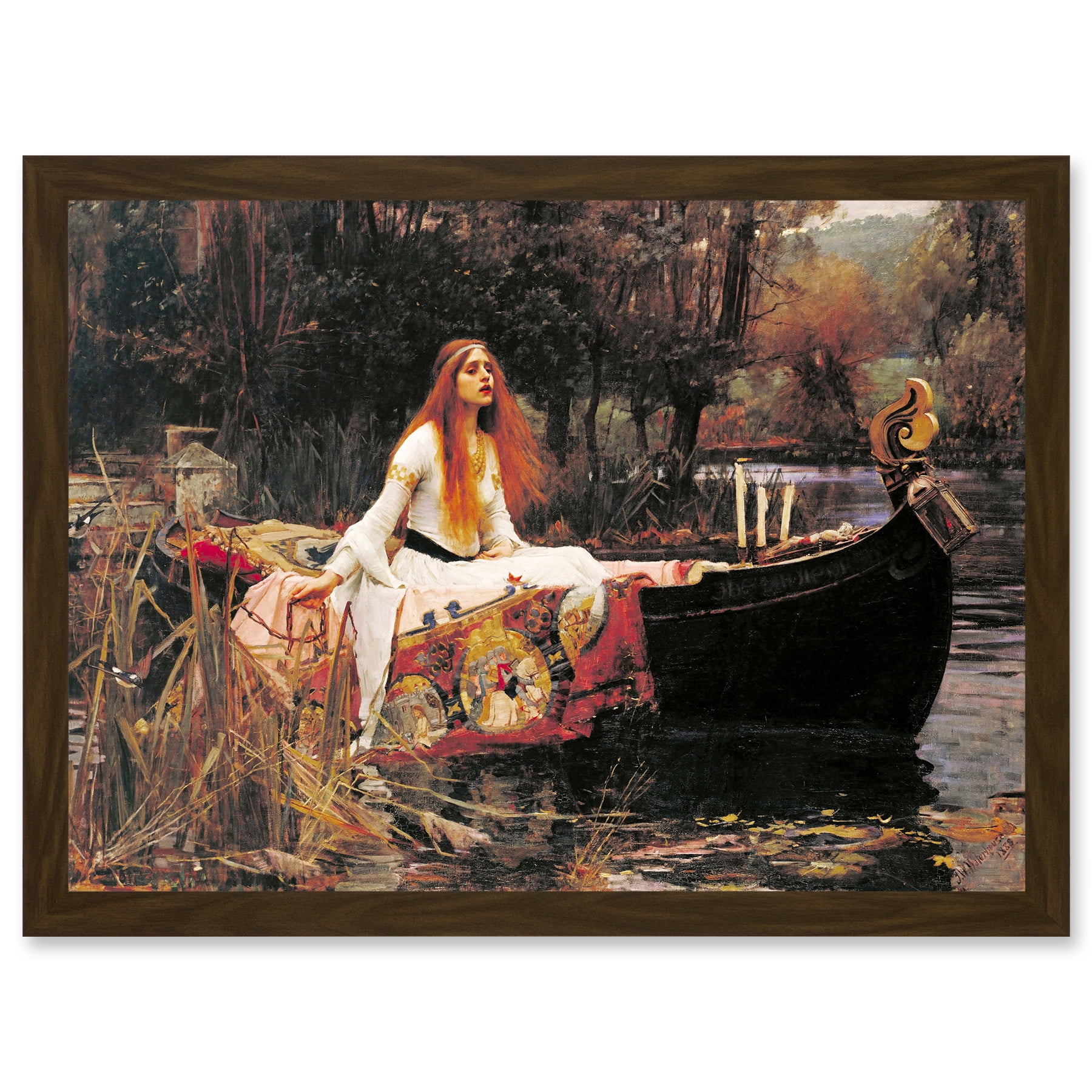 John William Waterhouse The Lady Of Shalott Painting 1888 Artwork ...