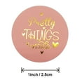 NEXAVKPR 500pcs Pretty Things Inside Sticker Gold Foil Seal Label ...