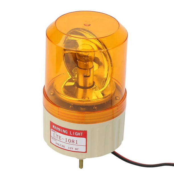 Red Warning Light,DC 12V Flash Rotary Rotary Warning Light Flash ...